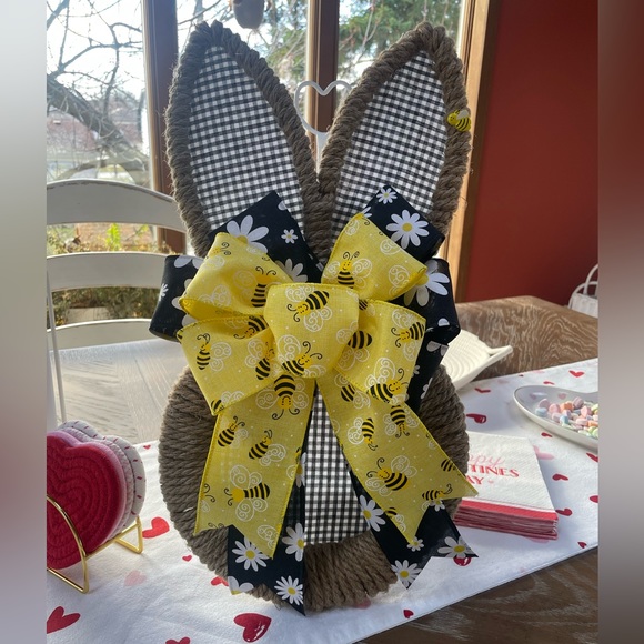 Hand Crafted | Holiday | Handmade Easter Bunny Bee Themed Wreath | Poshmark